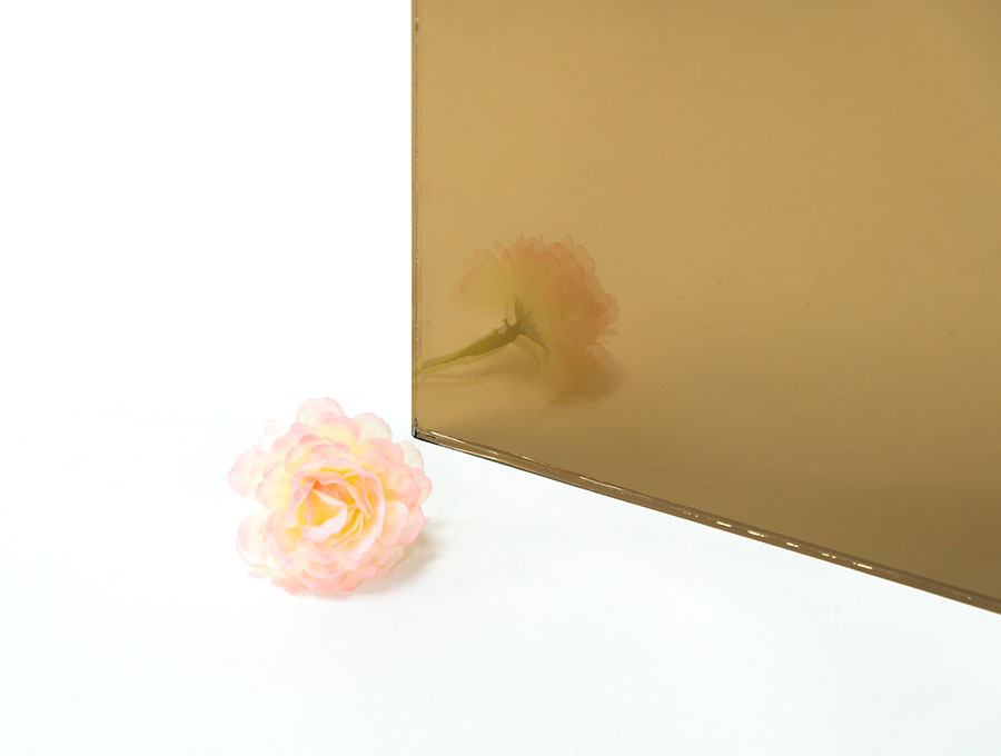 3mm-12mm Bronze Reflective Glass | Heat Control Bronze Mirror Glass